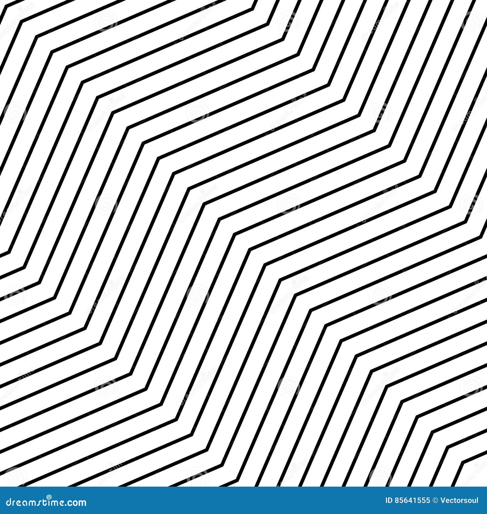 Seamlessly Repeatable Geometric Monochrome Pattern with Distorted Lines ...