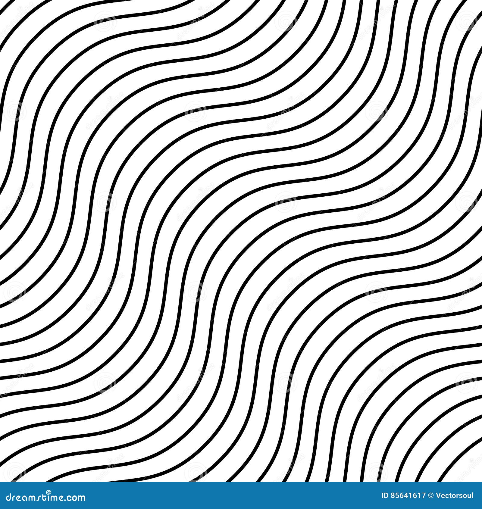 Seamlessly Repeatable Geometric Monochrome Pattern with Distorted Lines ...