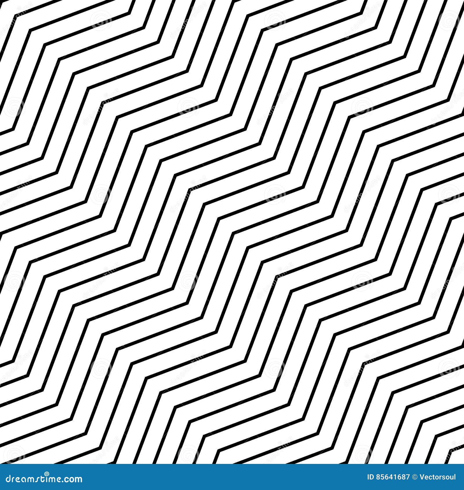 Seamlessly Repeatable Geometric Monochrome Pattern with Distorted Lines ...