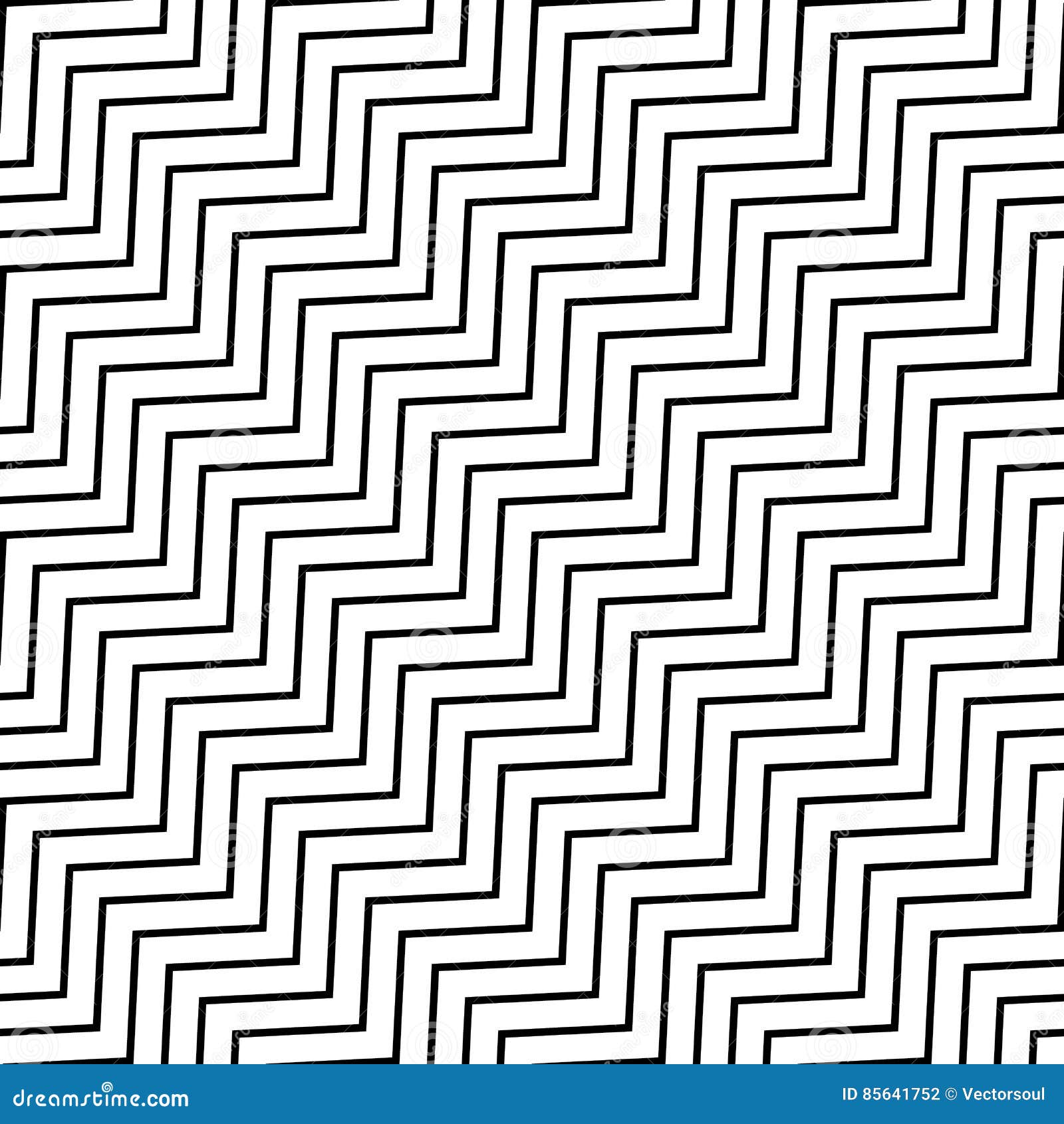 Seamlessly Repeatable Geometric Monochrome Pattern with Distorted Lines ...