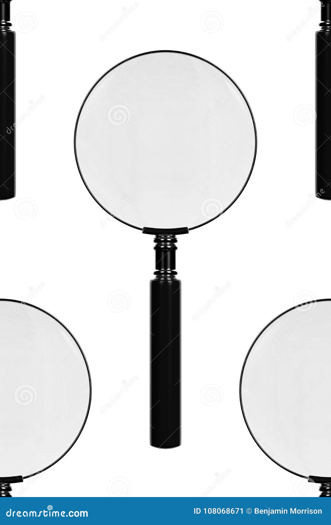 Seamlessly Tiling Background of Magnifying Glass` Stock Illustration ...