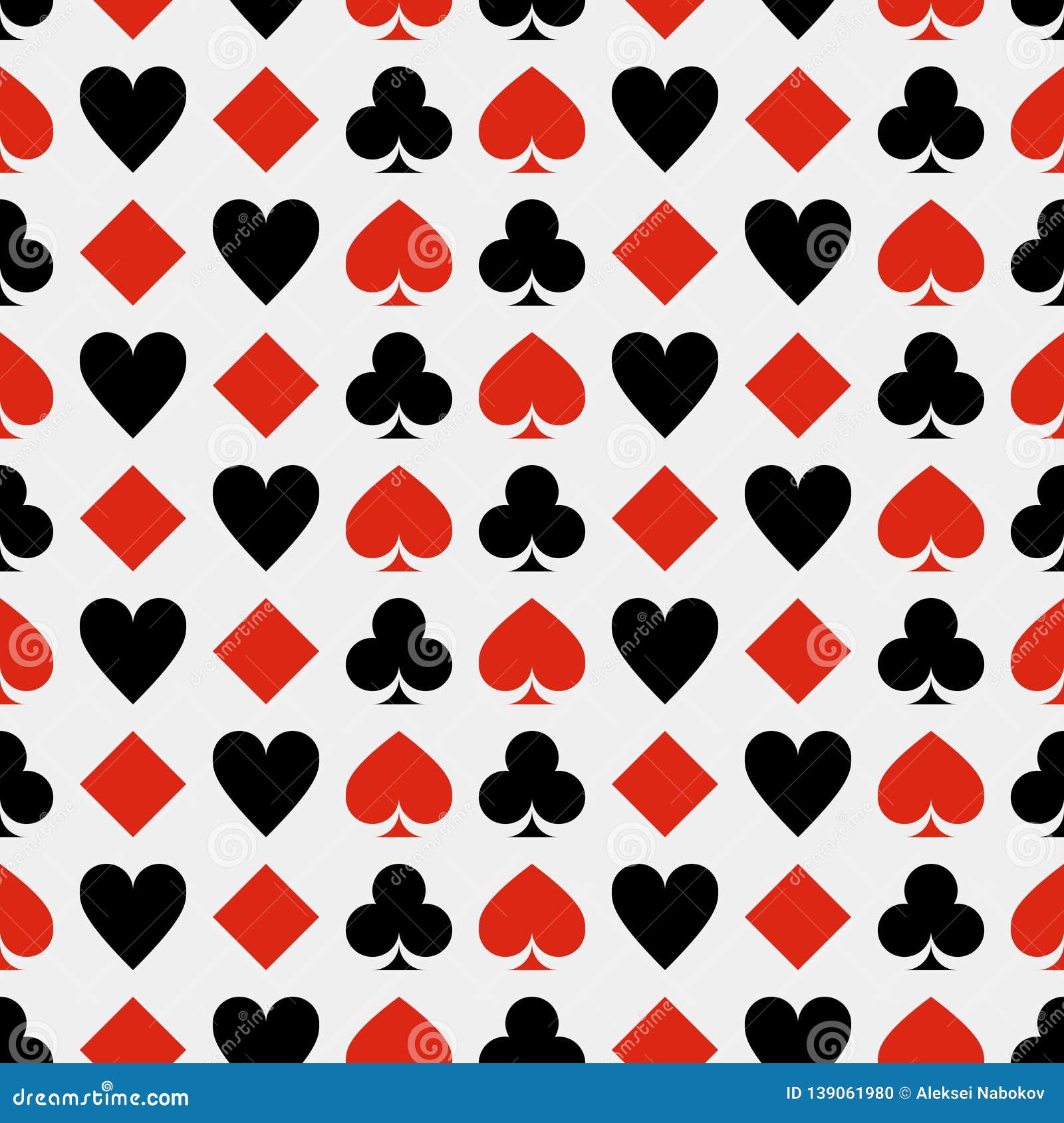 Seampless Pattern Playing Cards Backround Stock Illustration ...