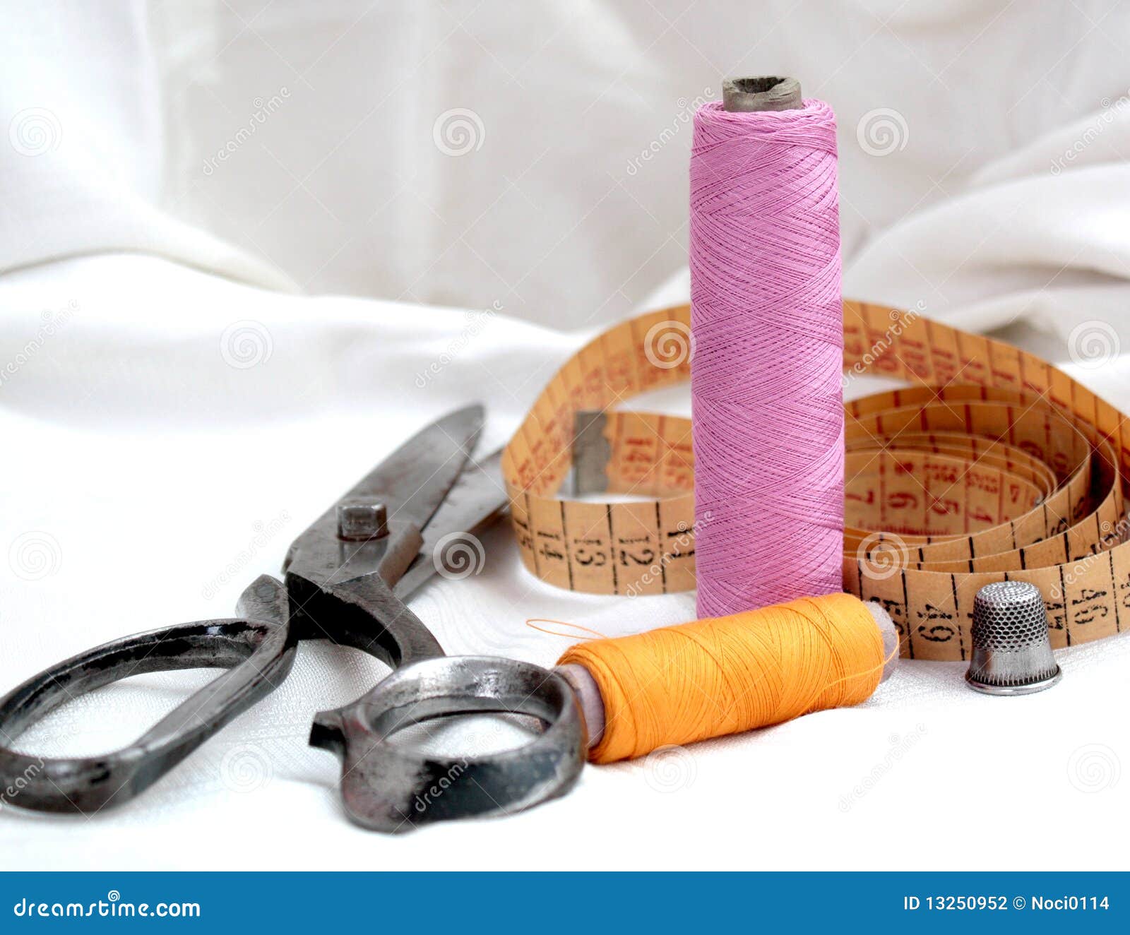 Seamstress accessories stock photo. Image of thimble - 13250952