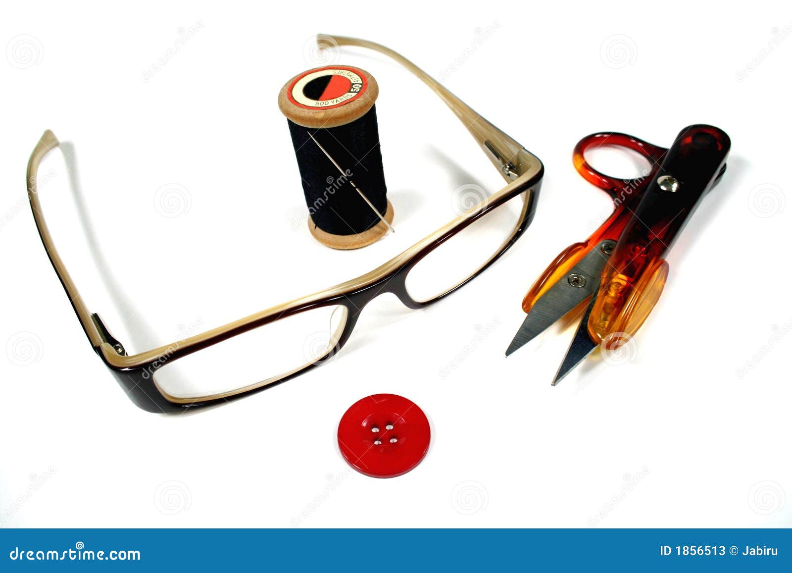 Seamstress Tools stock image. Image of buttons, reel, designer - 1856513