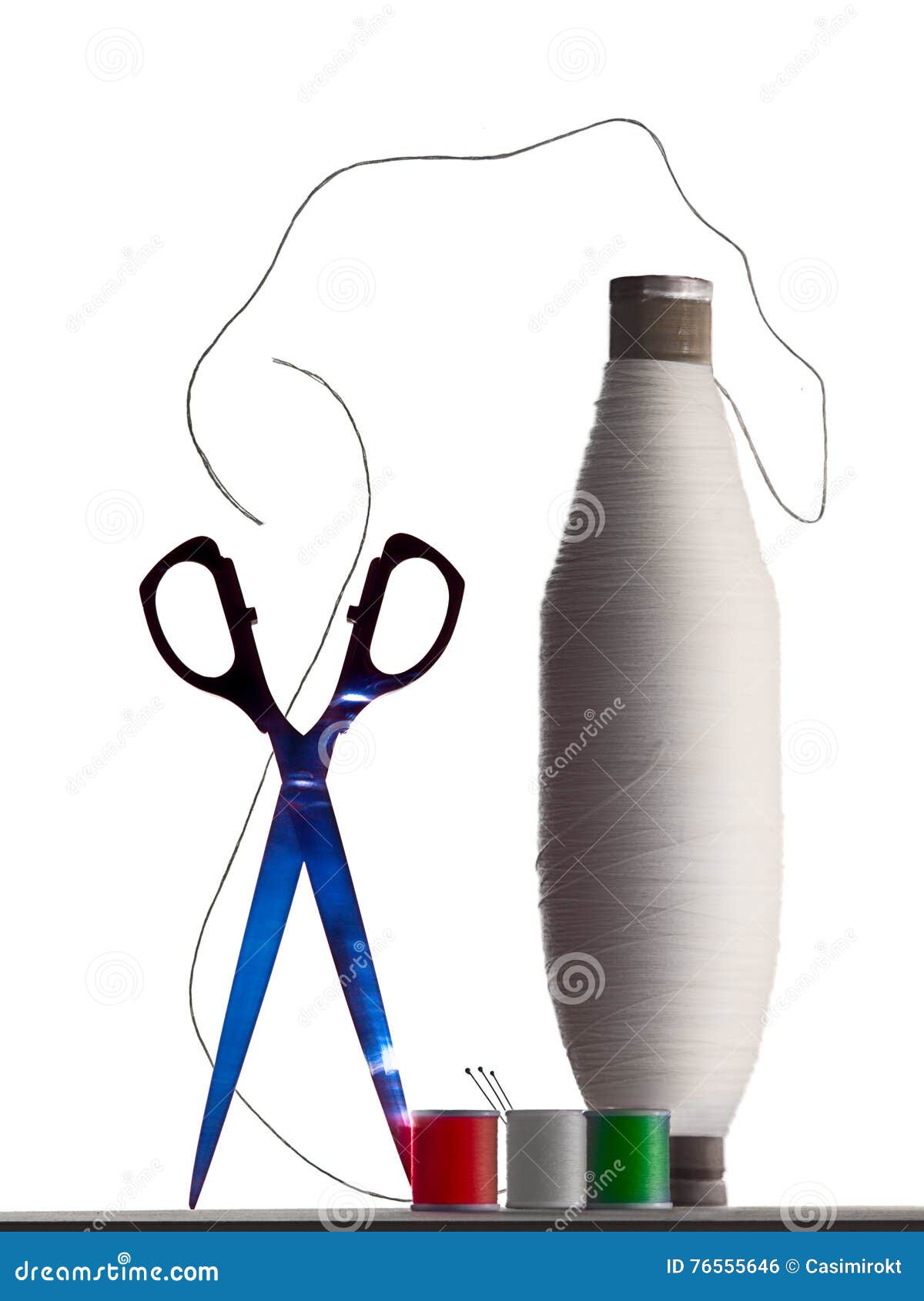 Seamstress work tools stock photo. Image of style, needlework - 76555646