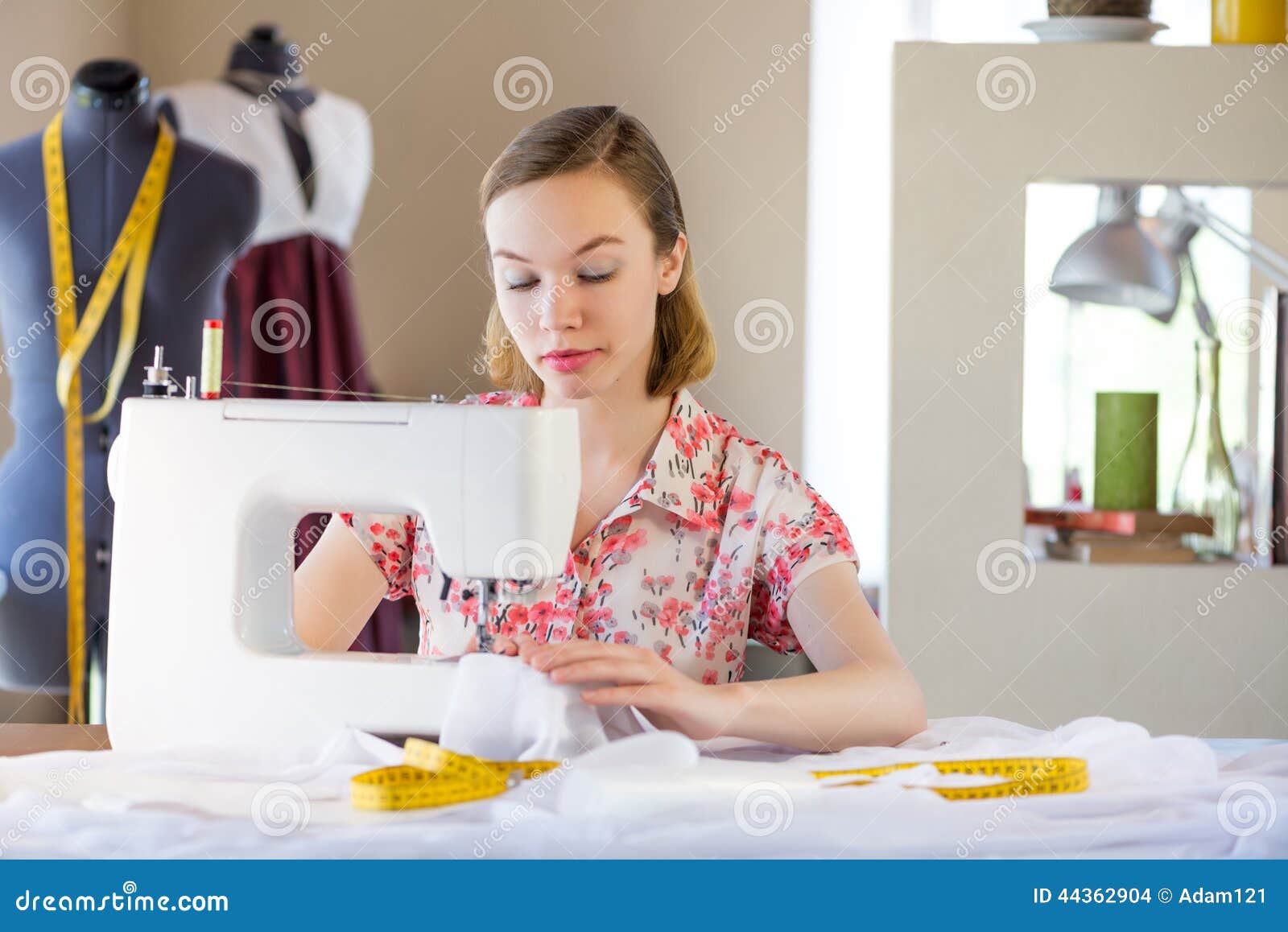 Seamstress at work stock photo. Image of clothing, occupation - 44362904