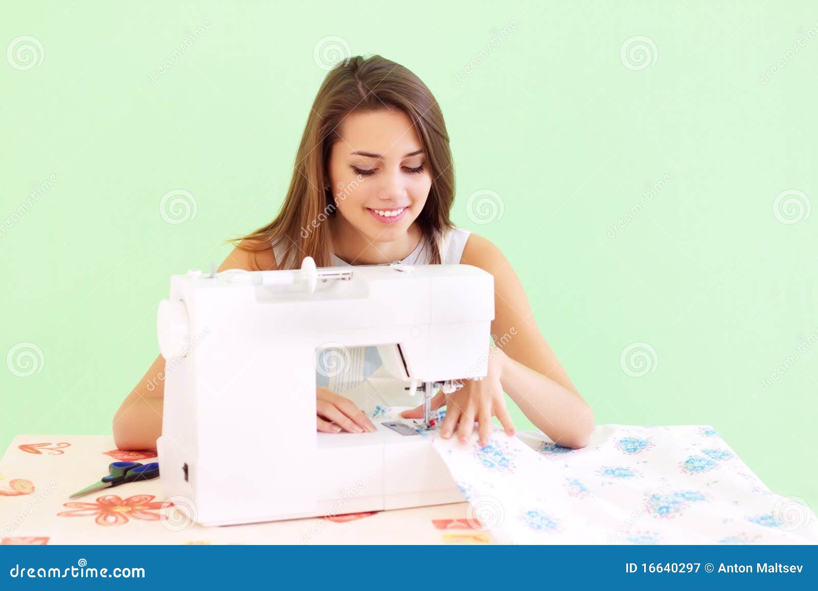 Seamstress Working Royalty Free Stock Photography - Image: 16640297