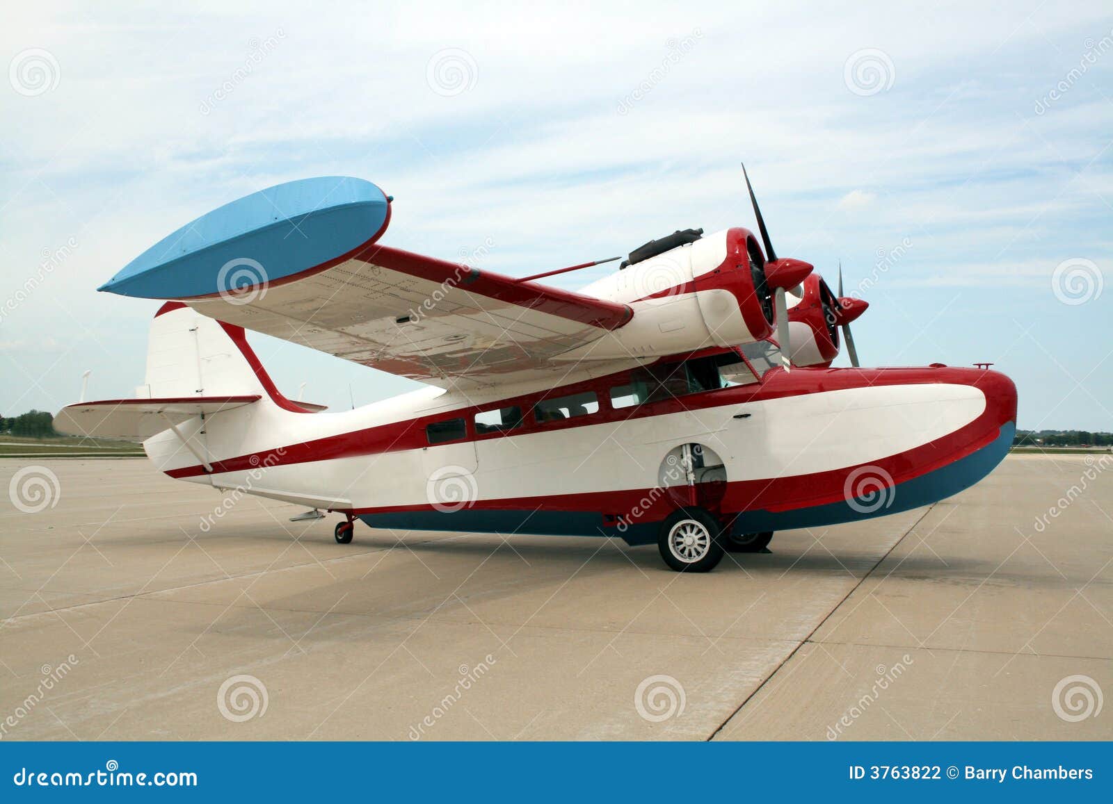 Seaplane stock photo. Image of rudder, twin, propellor - 3763822