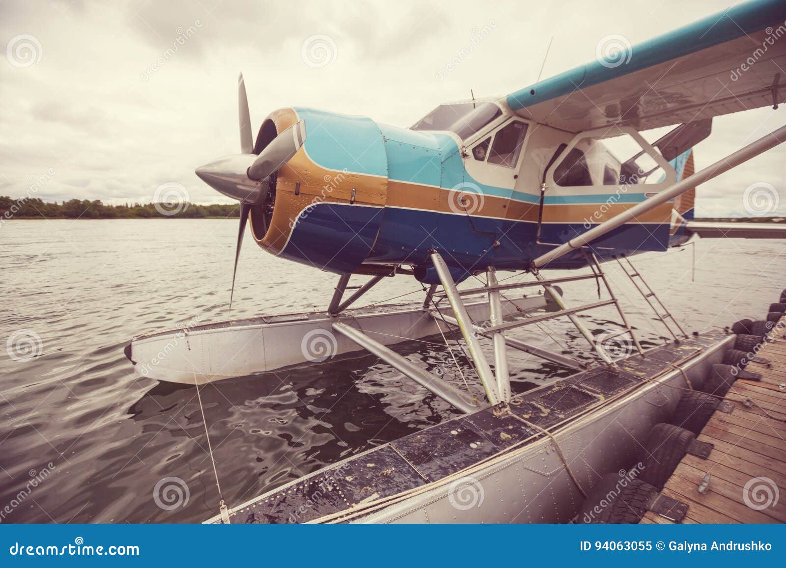 Seaplane in Alaska stock image. Image of passage, travel - 94063055
