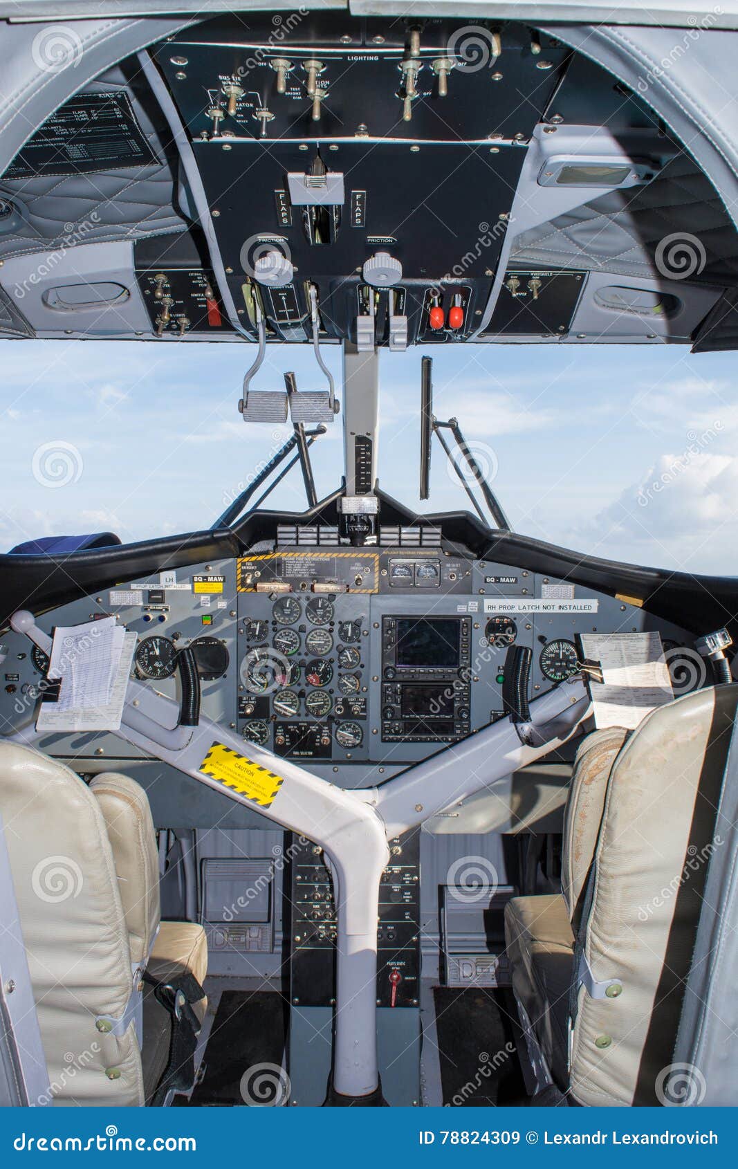 Seaplane cockpit stock image. Image of plane, electronics - 78824309
