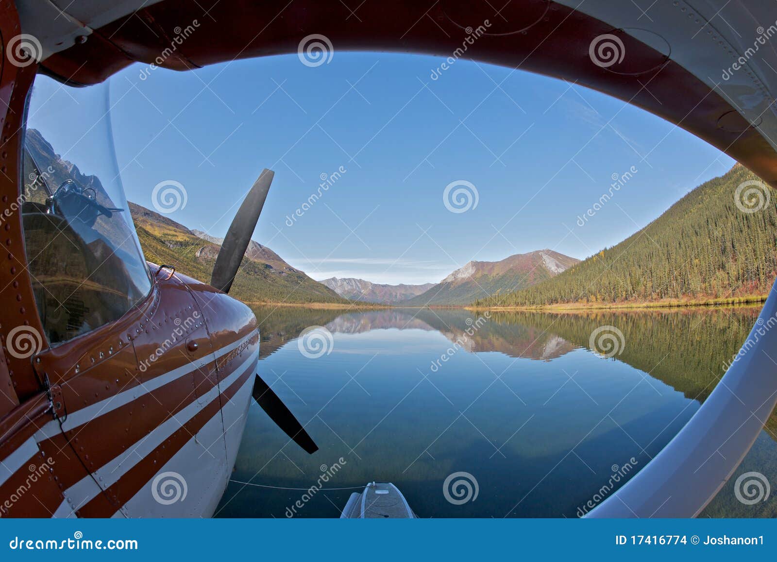 Seaplane Parked on a Lake stock photo. Image of circle - 17416774