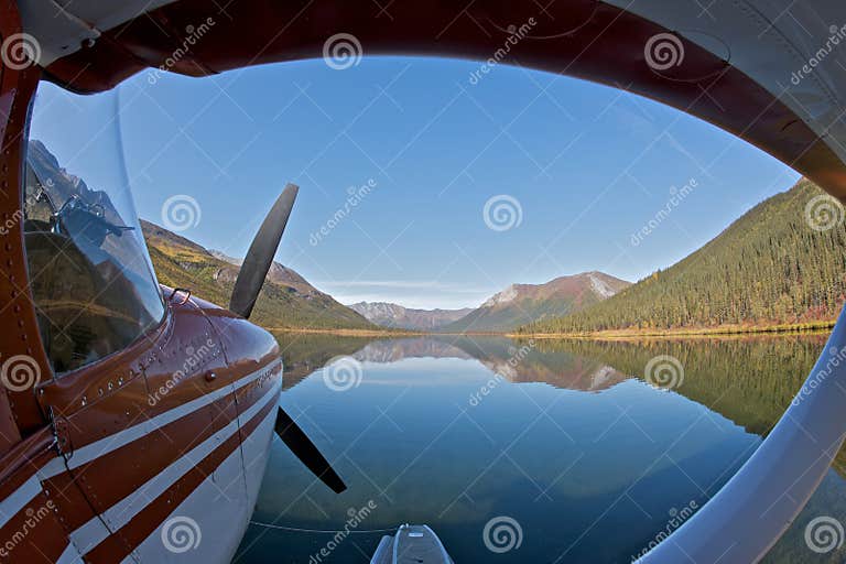 Seaplane Parked on a Lake stock photo. Image of circle - 17416774