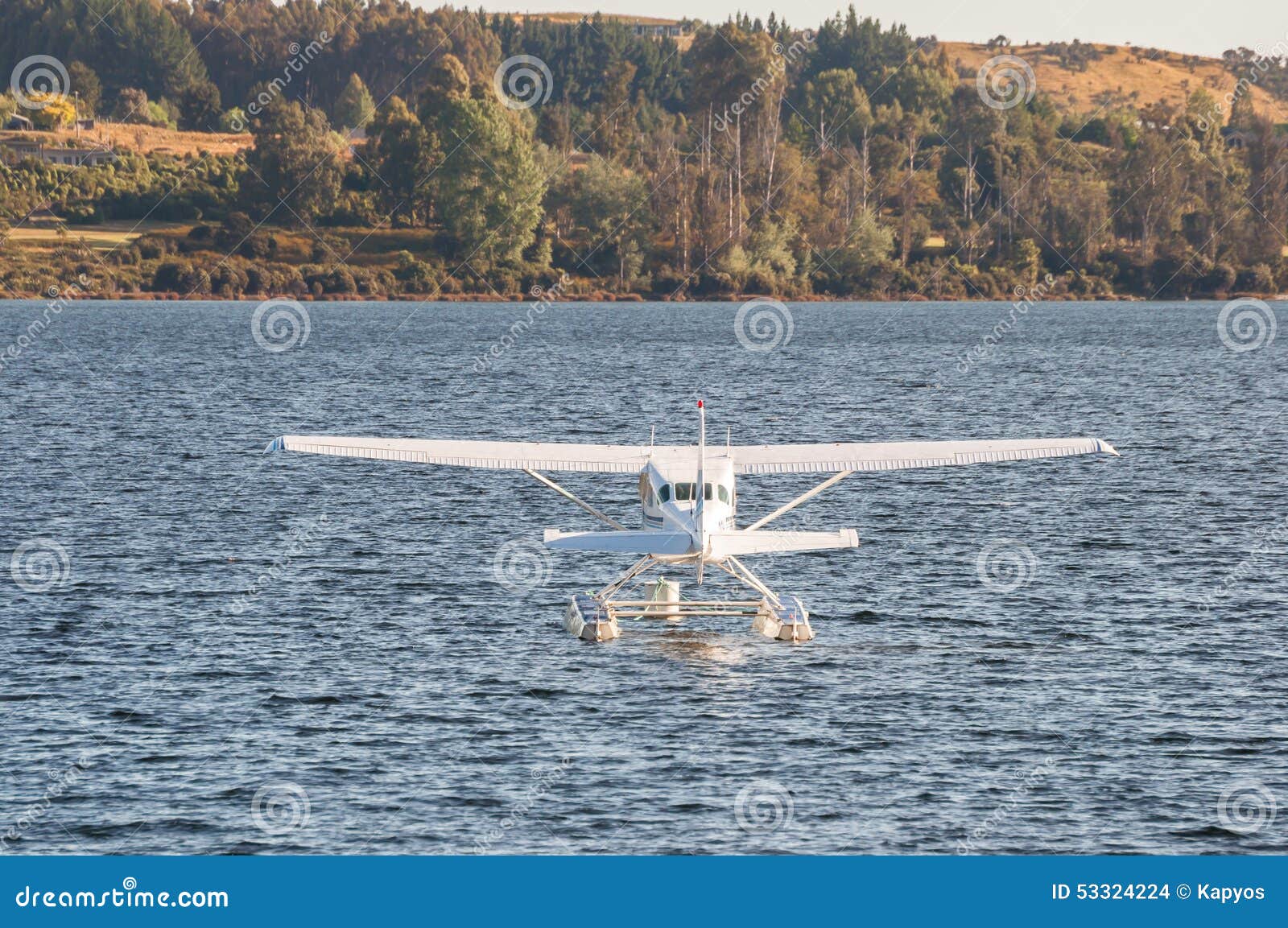 Seaplane stock photo. Image of seaplane, lake, clouds - 53324224