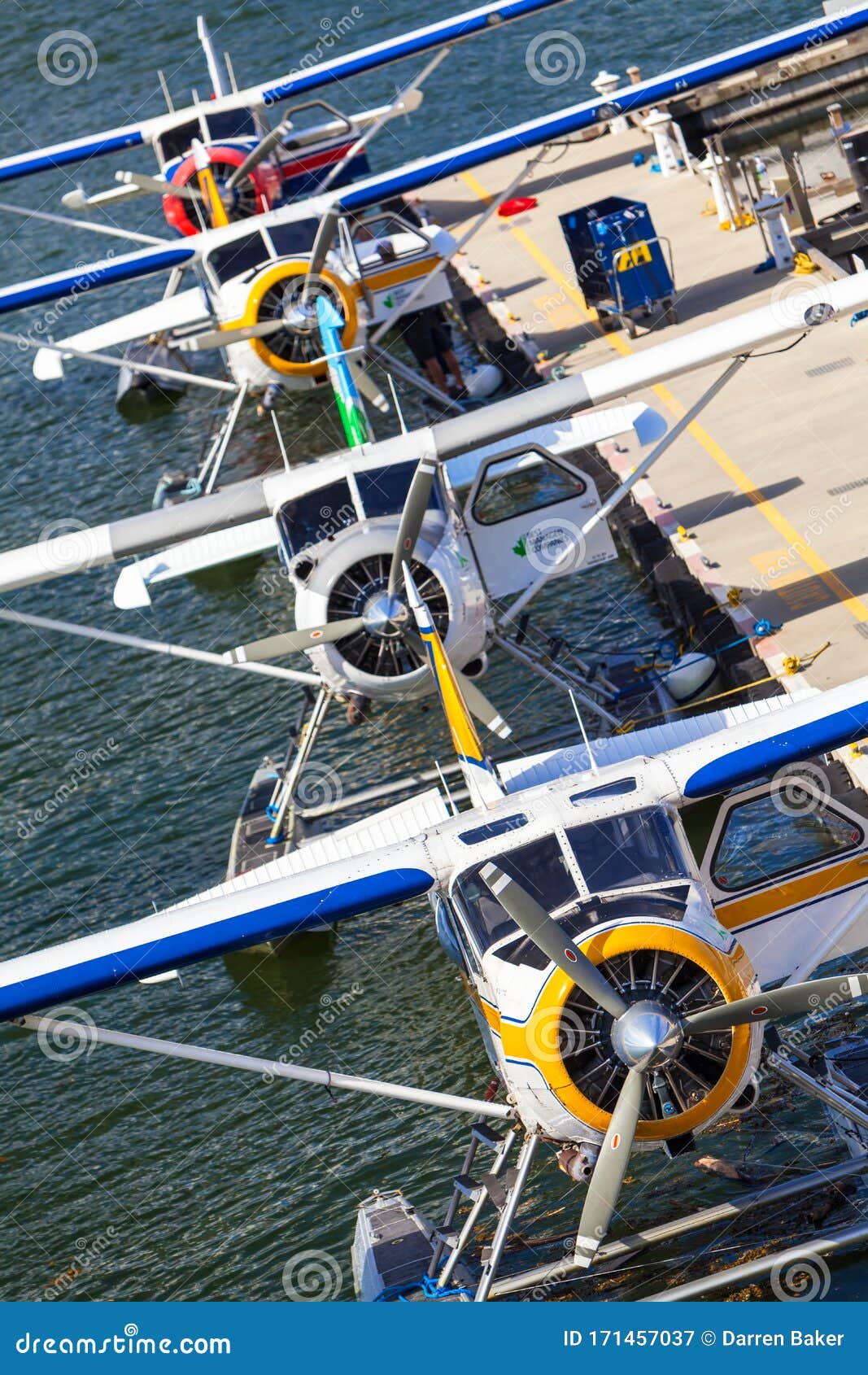 Seaplanes on the Waterfront, Vancouver, Canada Editorial Photography ...