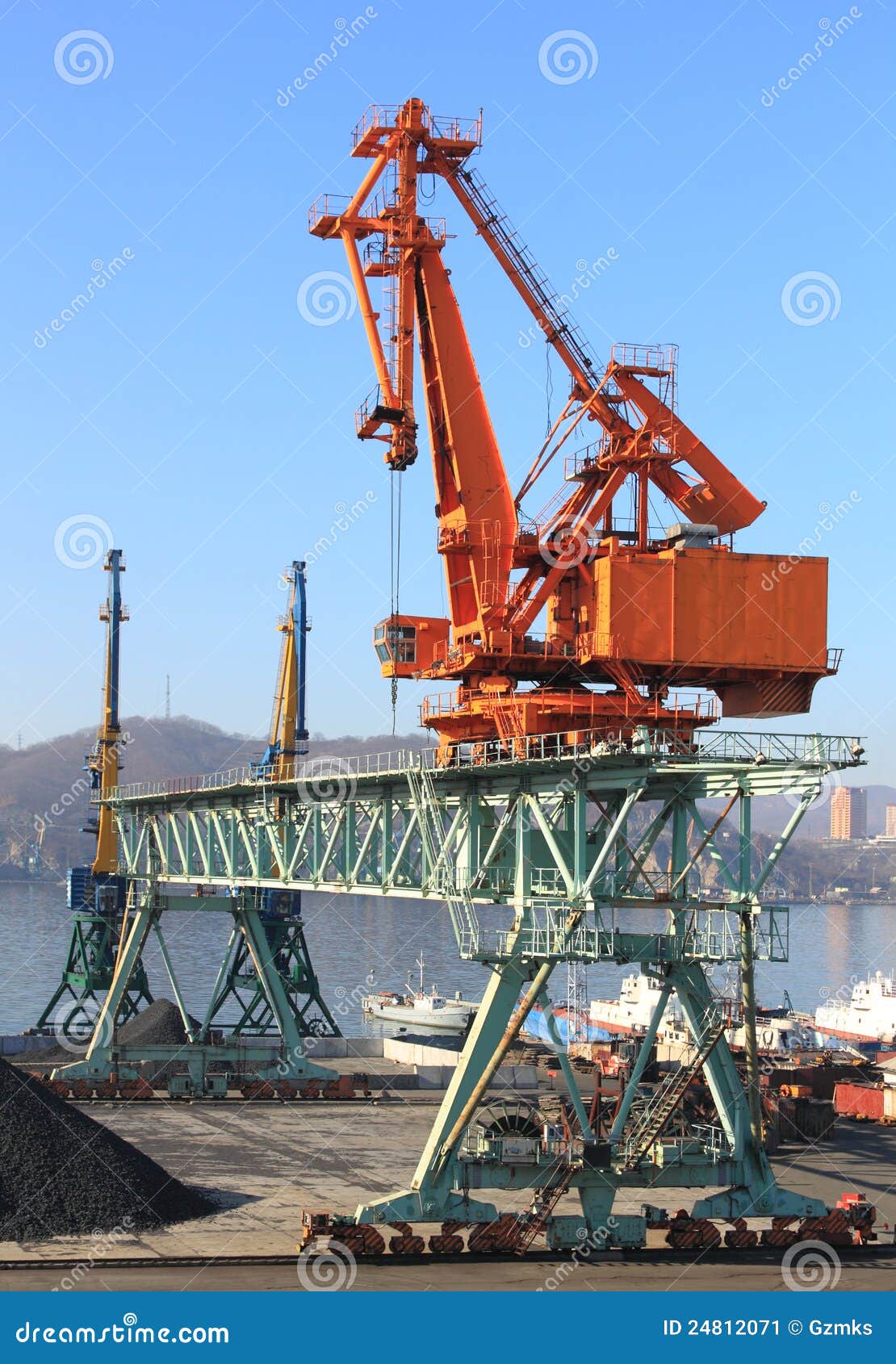 Seaport stock image. Image of efficiency, cargo, port - 24812071