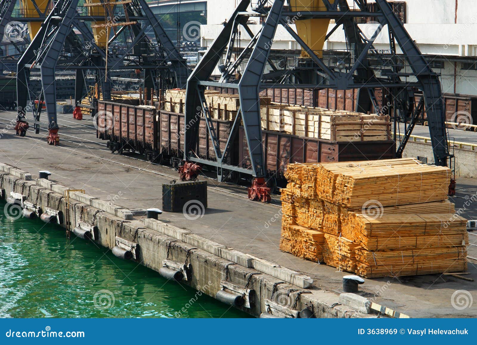 Seaport stock image. Image of export, industry, consignment - 3638969