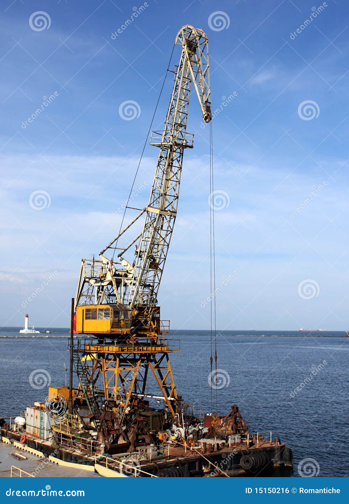 Seaport crane stock photo. Image of harbour, seaport - 15150216