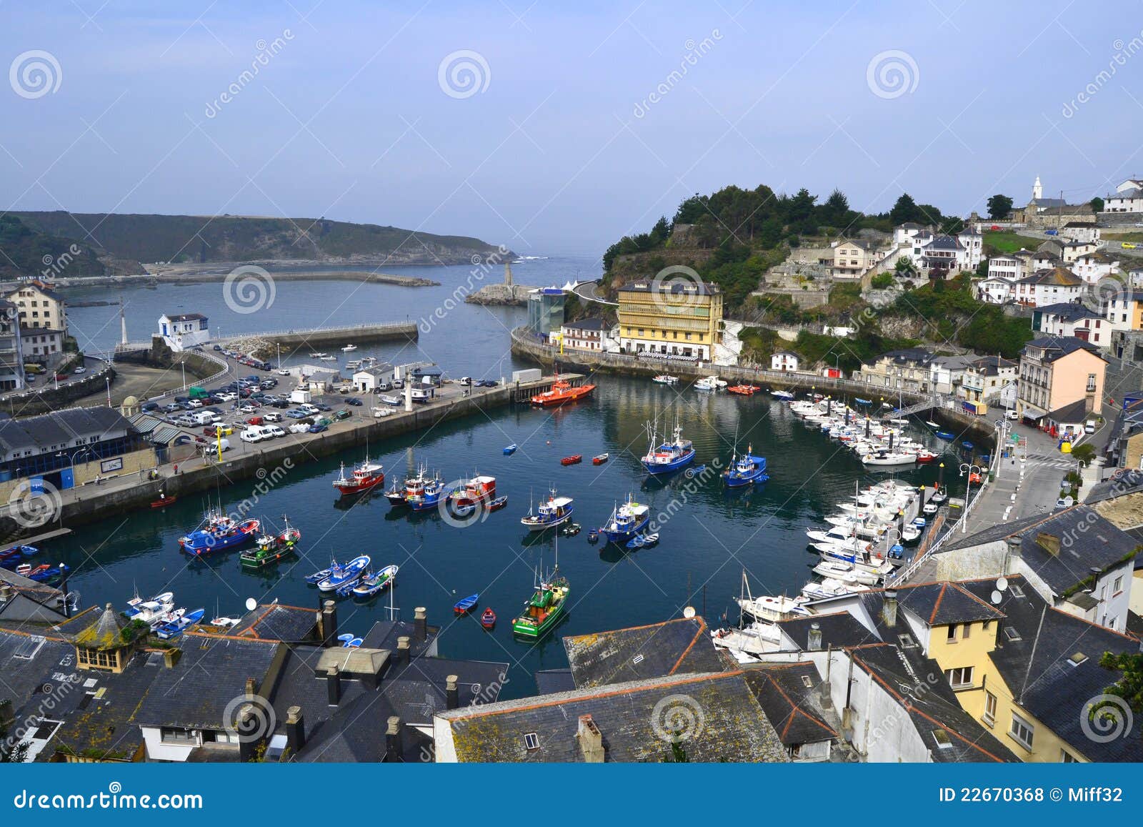 Seaport of Luarca, Asturias, Spain Stock Photo - Image of spain ...