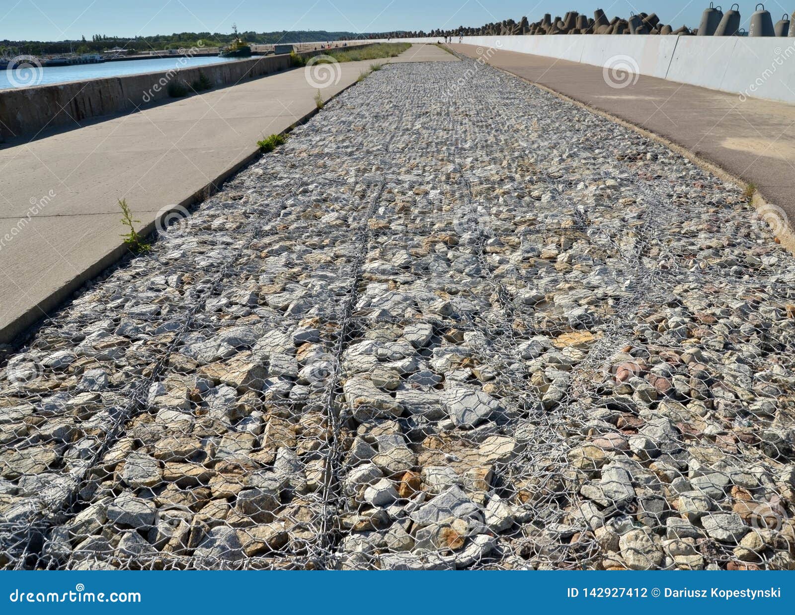 Seaport special pavement stock photo. Image of element - 142927412