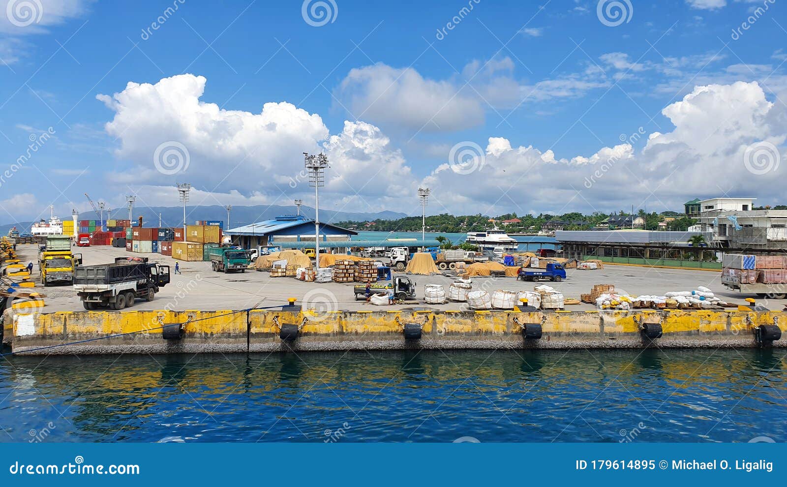 Seaport in Philippines, Asia Stock Image - Image of seaport, bohol ...