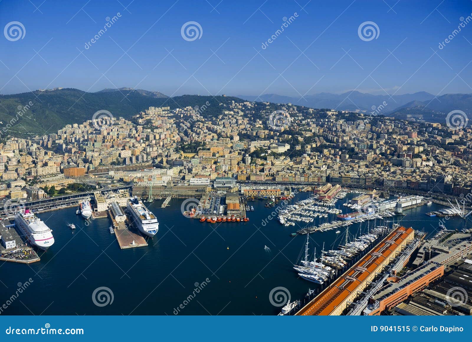 Seaport town stock image. Image of container, harbour - 9041515