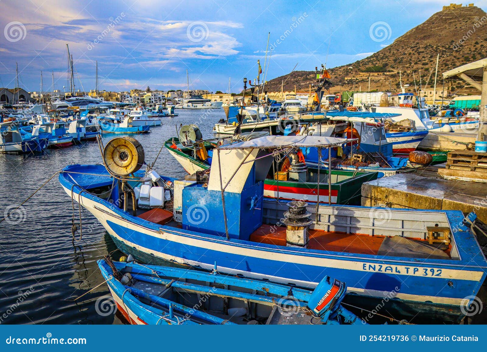Beautiful Seaport of Trapani Sicily Editorial Photo - Image of city ...
