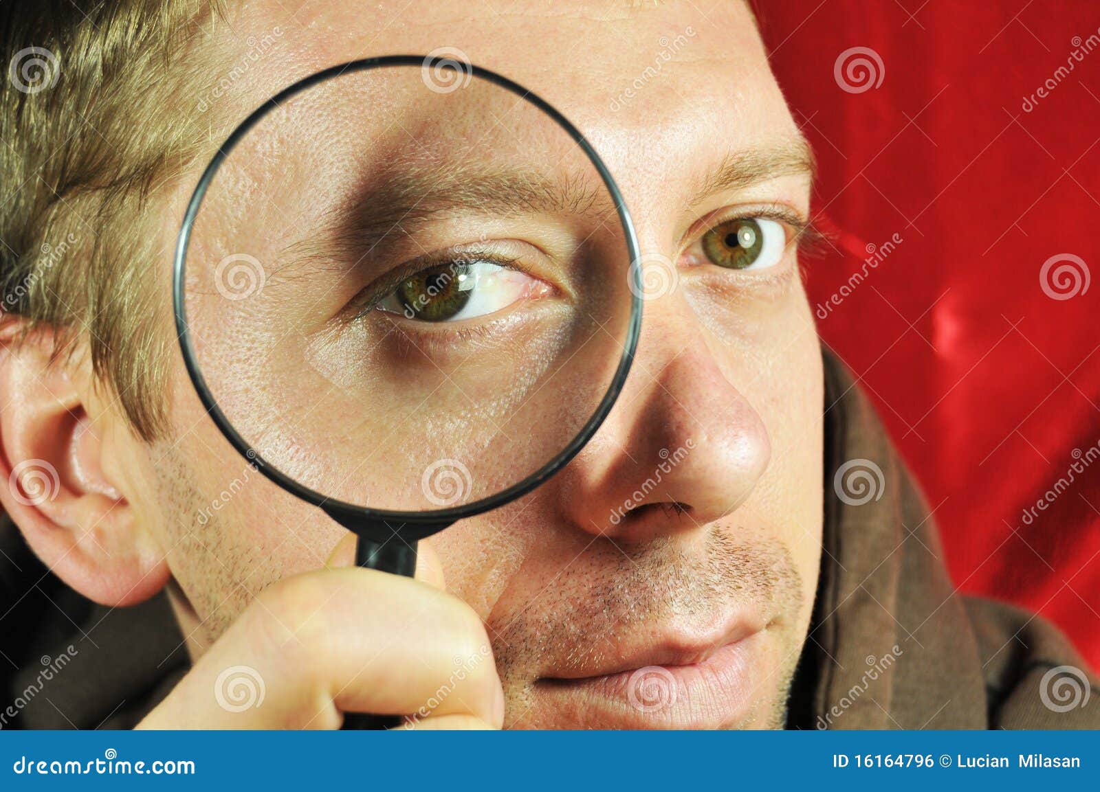 Search stock photo. Image of explorer, expression, detective - 16164796