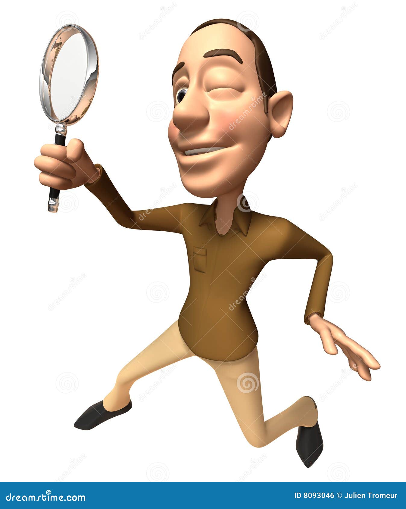 Search stock illustration. Illustration of magnifying - 8093046