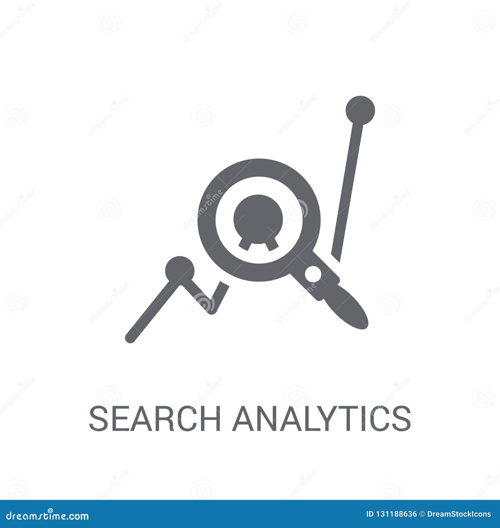 Search Analytics Icon. Trendy Search Analytics Logo Concept on W Stock ...