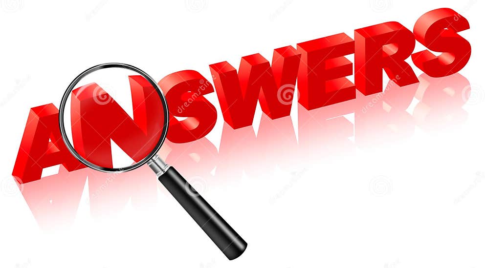 Search Answers on Questions Solve Problems Stock Illustration ...