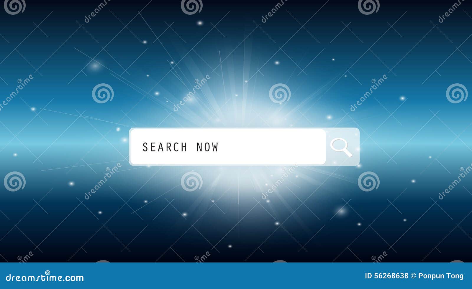 Search Bar on Black and Blue Lightning Beam Background Stock Vector ...