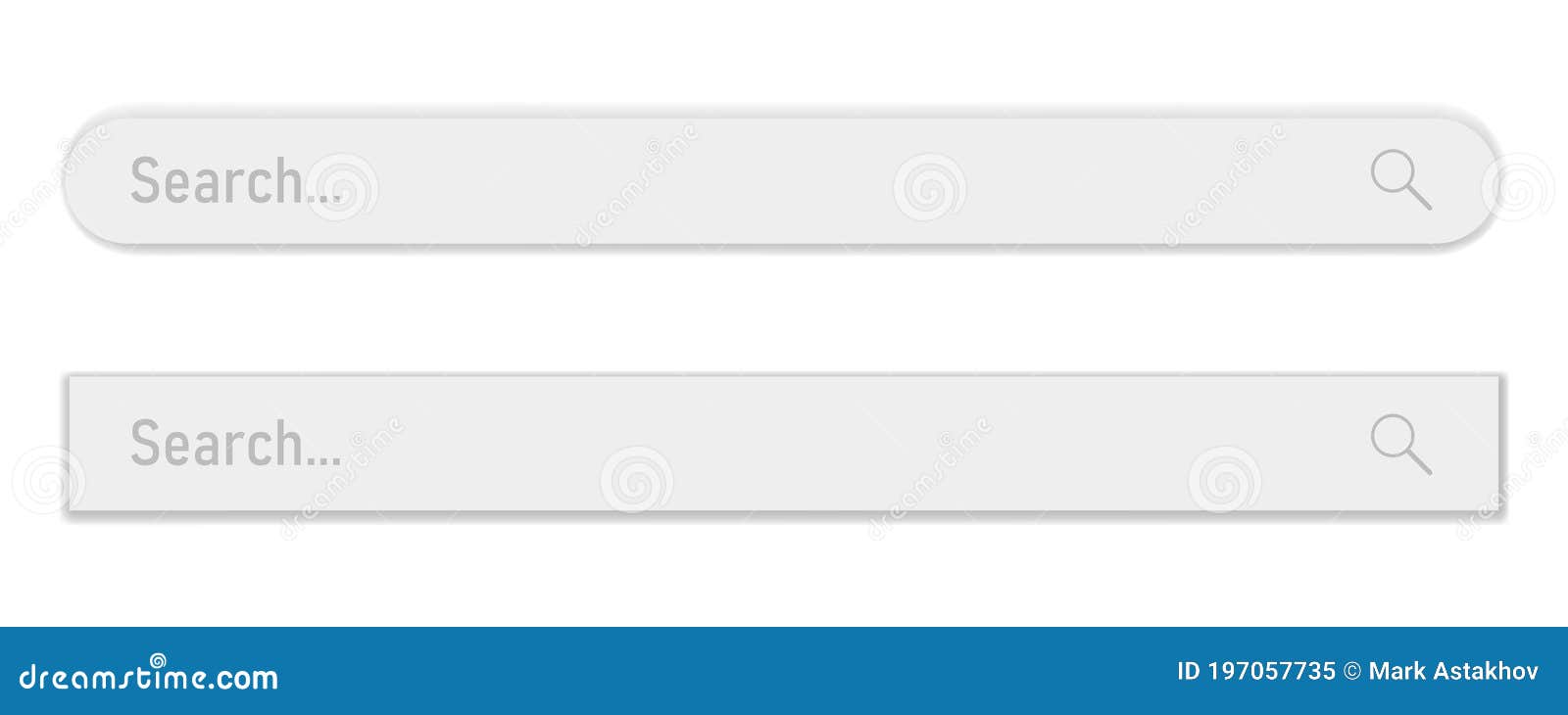 Search Bar, Search Boxes Link Icon on Transparent Background Stock ...