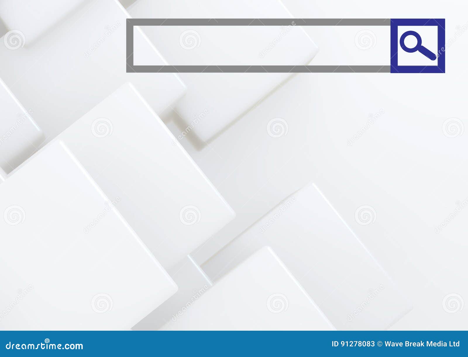 Search Bar with Bright Geometric Shapes Background Stock Illustration ...