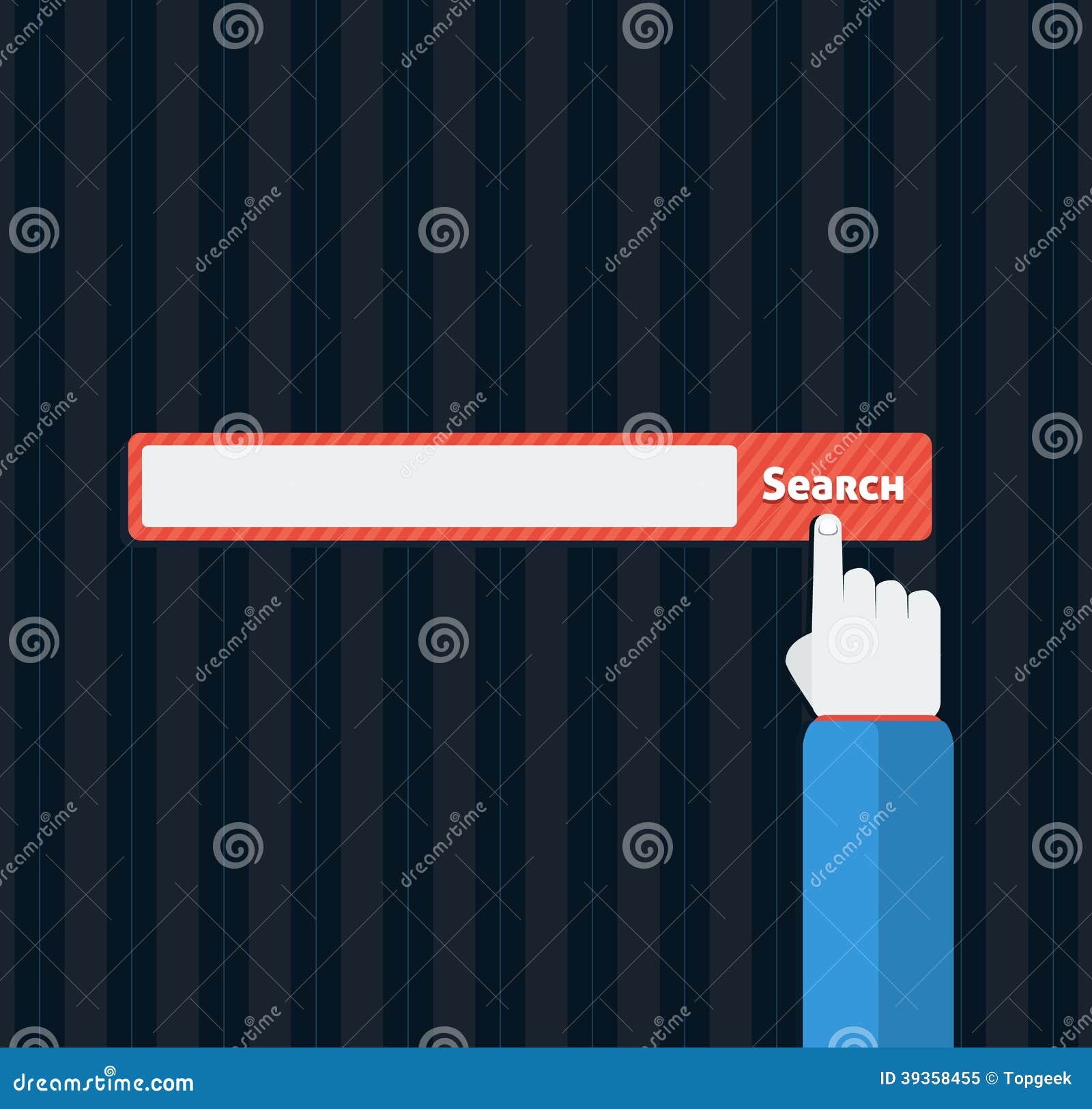 Search bar browser in flat stock vector. Illustration of cursor - 39358455