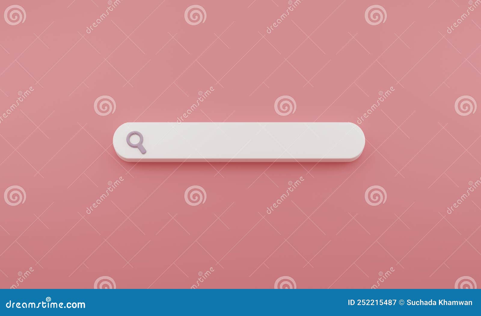 Search Bar Design Elements 3d Rendering on Pink Background, Search Bars ...