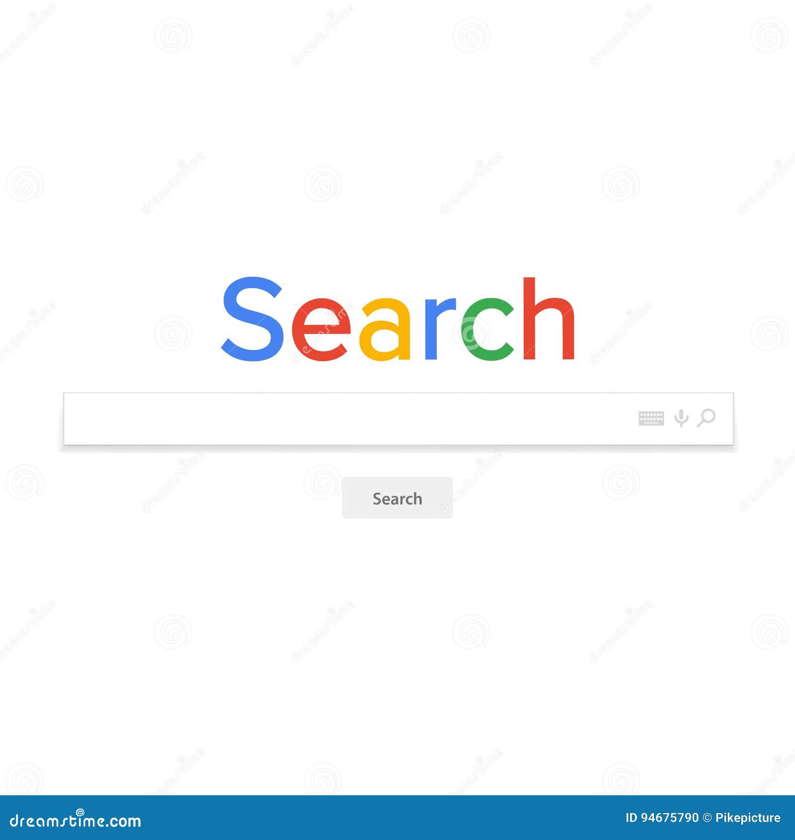 Search Bar Field Vector. Search Engine Browser Window Template Stock ...