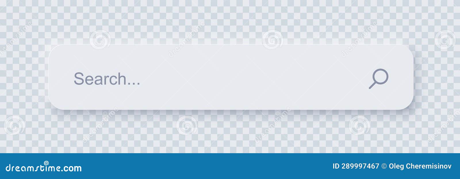 Search Bar Form Template of Neomorphic Interface. Neomorphism Design Element, UI Component Stock ...