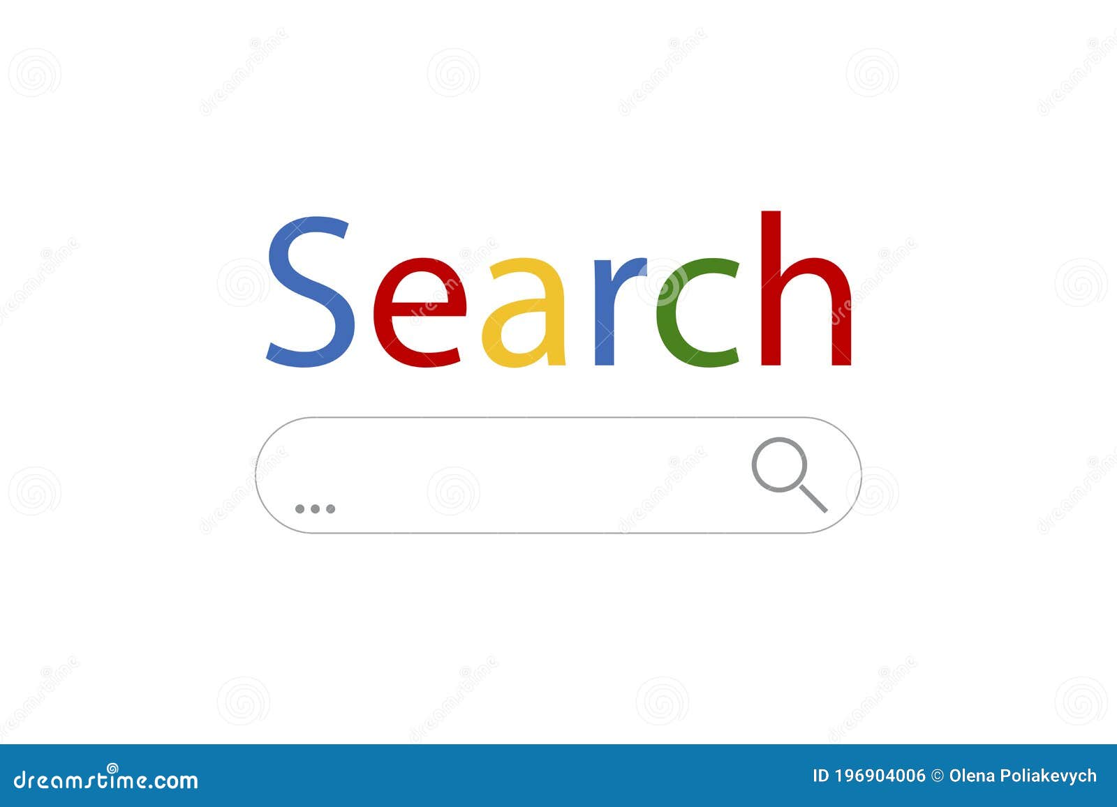 Search Bar Icon. Browser Line Template. Search Window. Internet Home ...