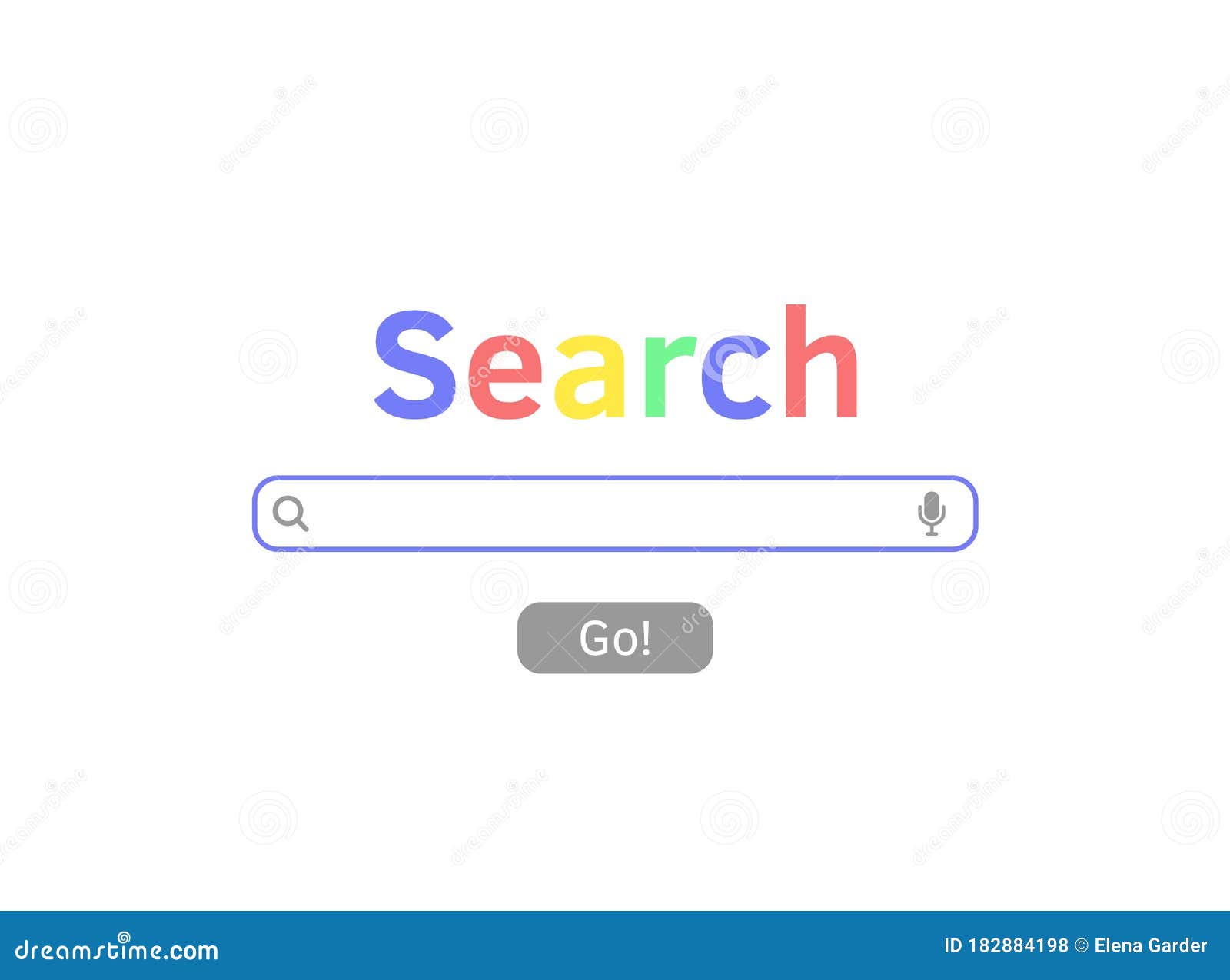 Search Bar. Internet Web Page. Vector Browser. Flat Window Page Stock ...