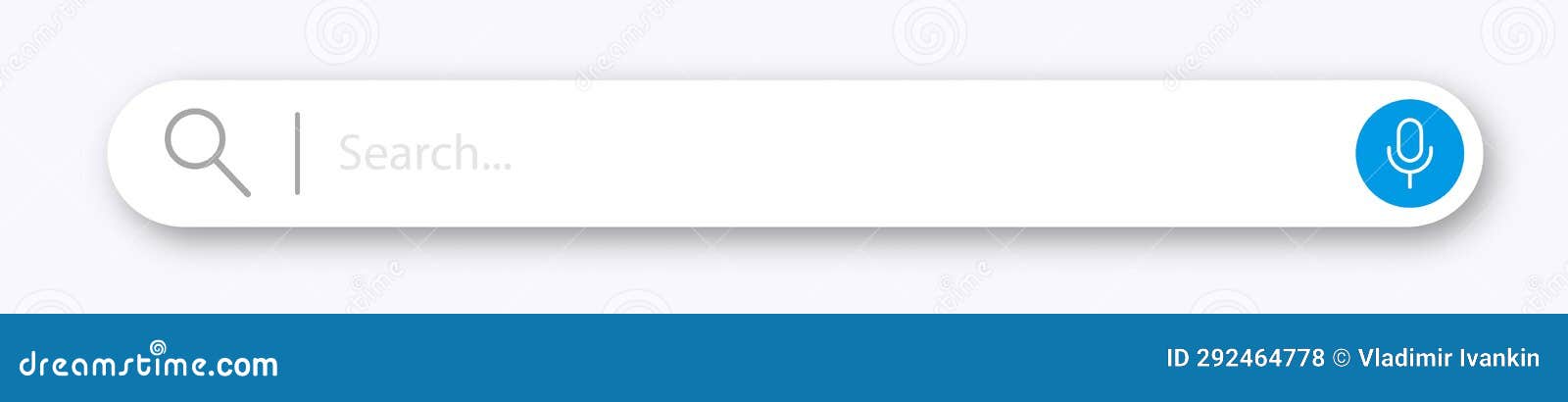 Search Bar Isolated on Chekered Background Stock Illustration ...