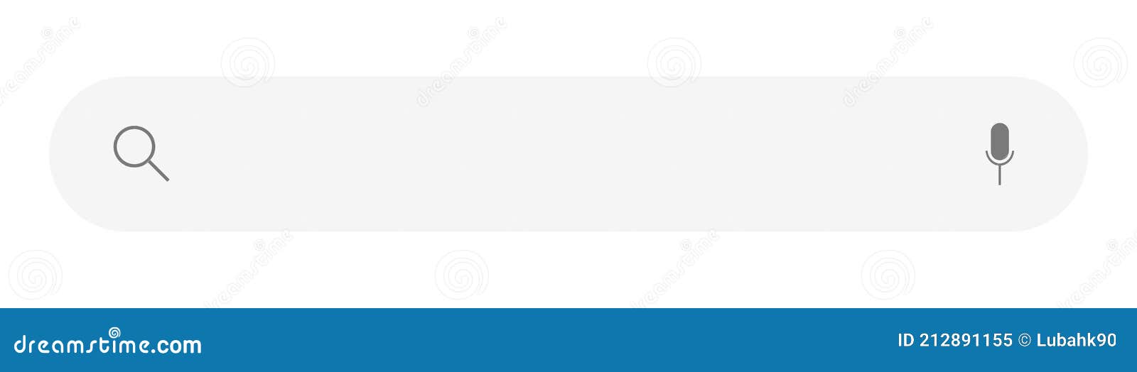 Search Bar Isolated on Long Banner. Address and Navigation Icon. Search ...