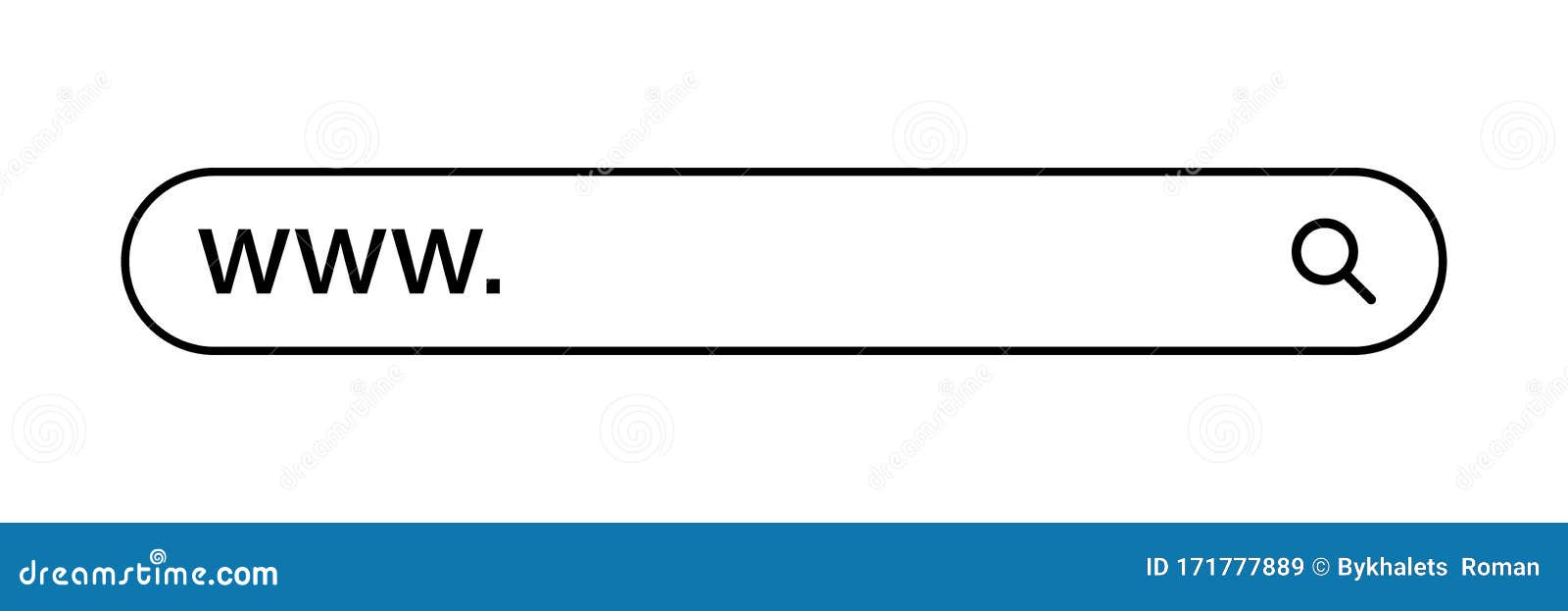 Search Bar Isolated Vector. Search Frame or Box. Internet Search Bar ...