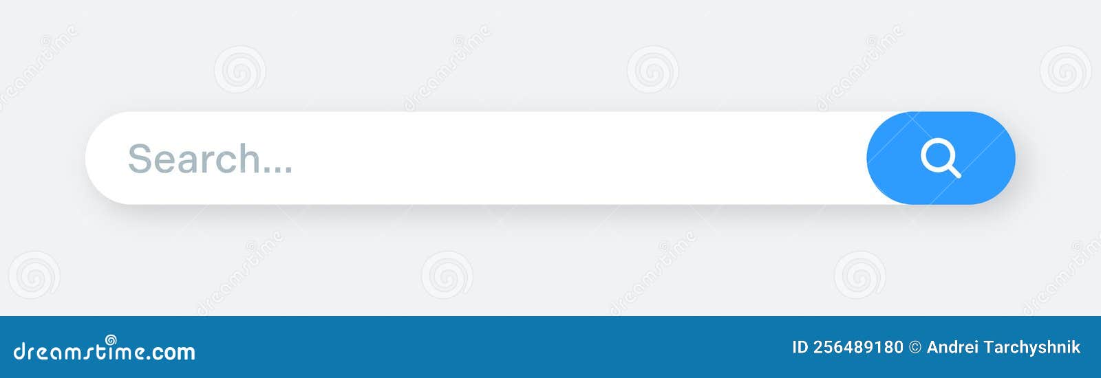 Search Bar with Round Corners. Internet Browser Engine with Search Box ...