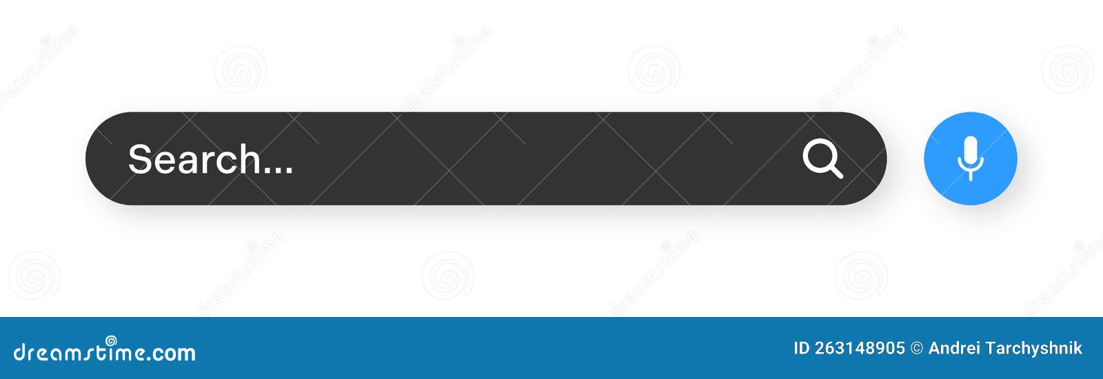 Search Bar with Round Corners. Internet Browser Engine with Search Box ...