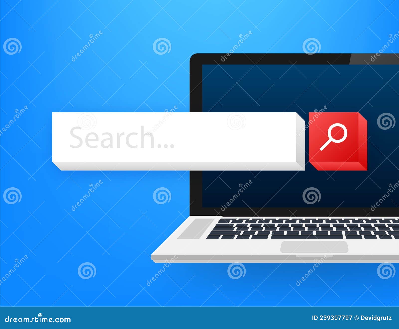 Search Bar on Screen Vector Element Design, Set of Search Boxes Ui ...