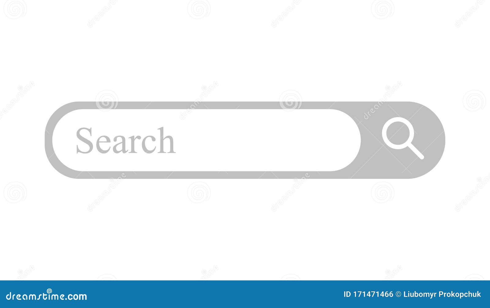 Search Bar. Set of Search Bar Stock Vector - Illustration of panel ...