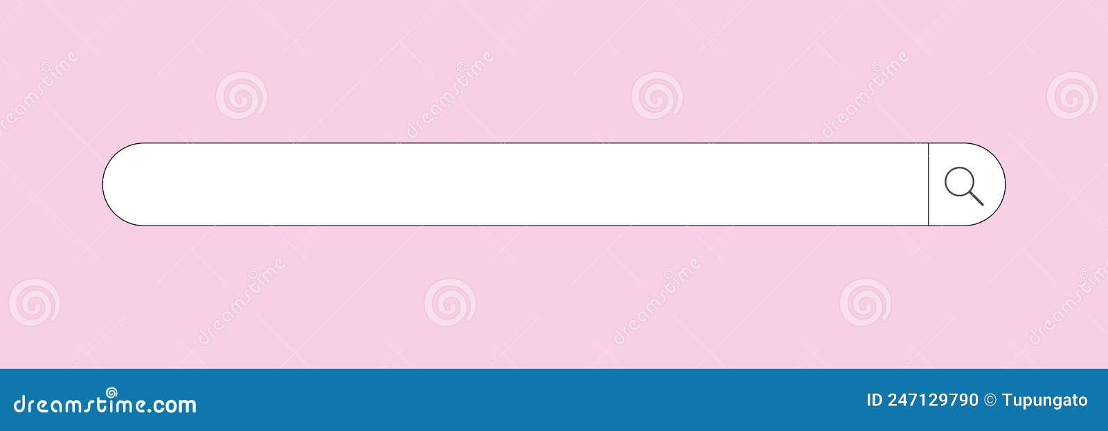 Search Bar Simple Vector Pink Stock Vector - Illustration of concept ...