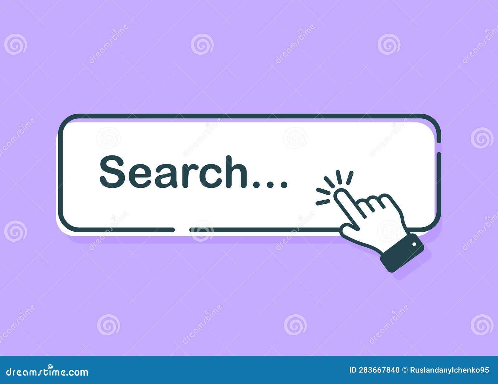 Search Bar with Suggestions for UI and Website Design on a Bright ...