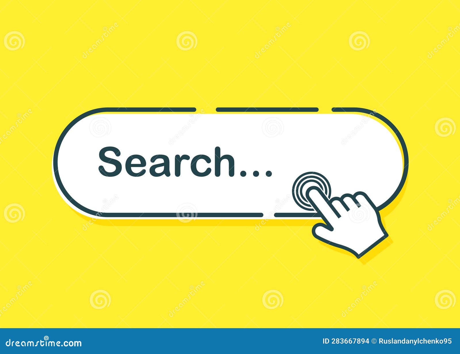 Search Bar with Suggestions for UI and Website Design on a Bright ...