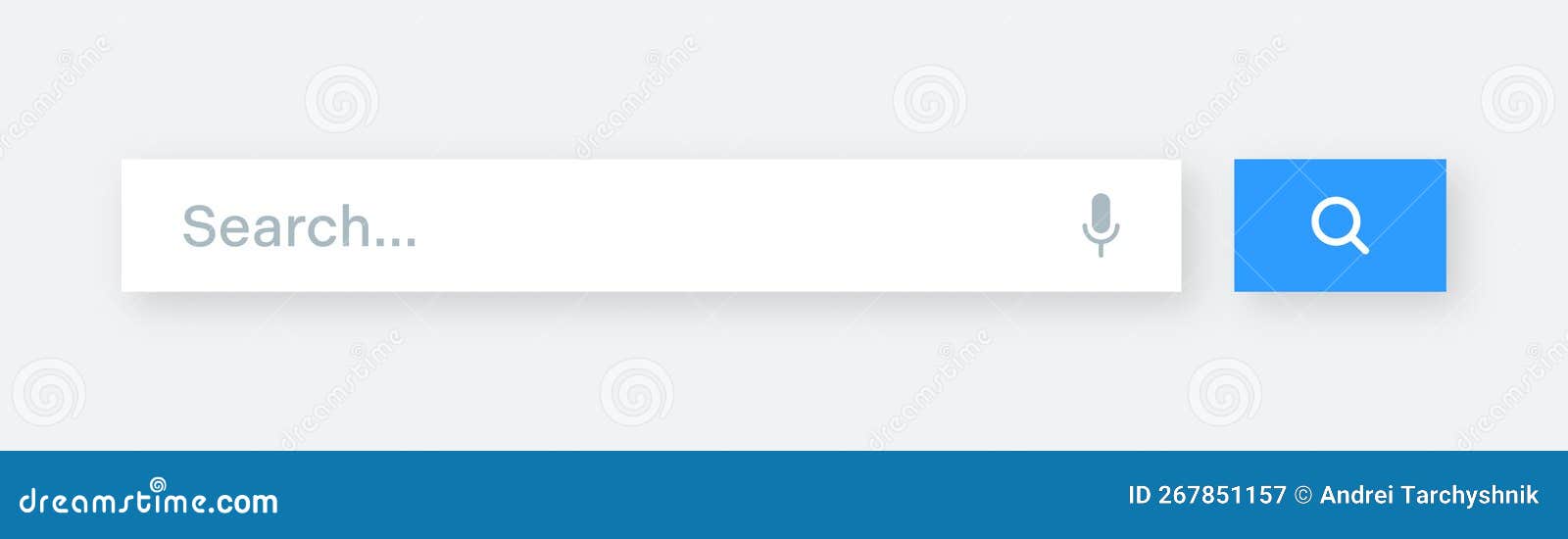 Search Bar Template. Internet Browser Engine with Search Box, Address ...